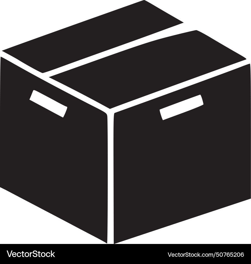 Box - minimalist and simple silhouette Royalty Free Vector