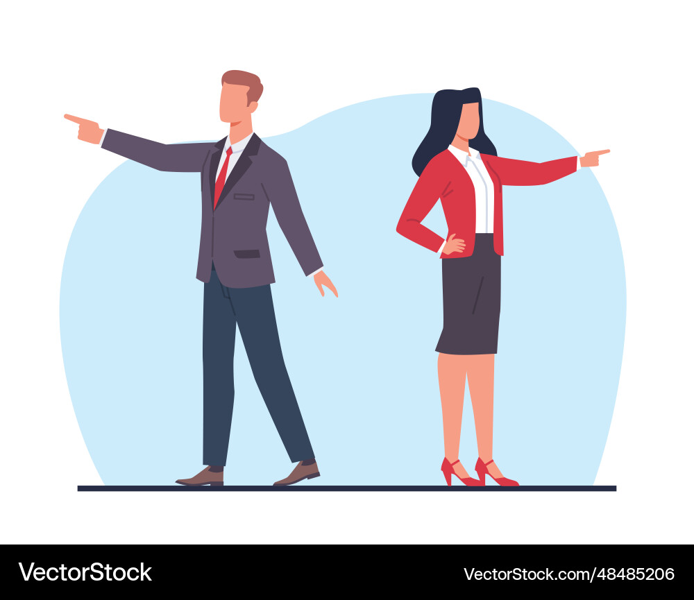 Different direction of business development Vector Image