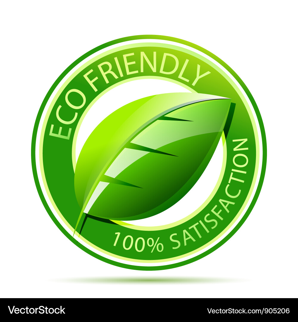 Eco Friendly Label Royalty Free Vector Image Vectorstock