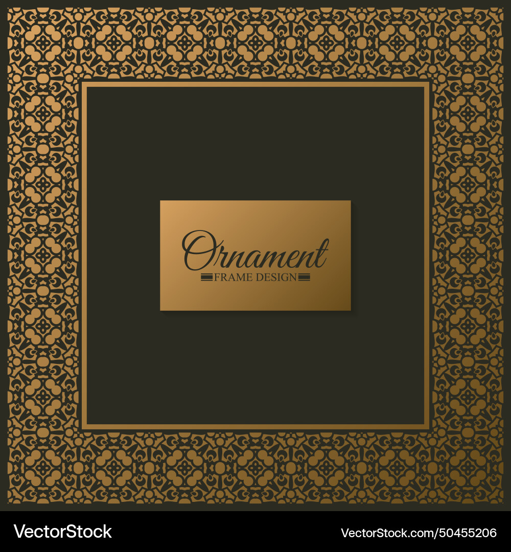 Elegant decorative frame design background Vector Image