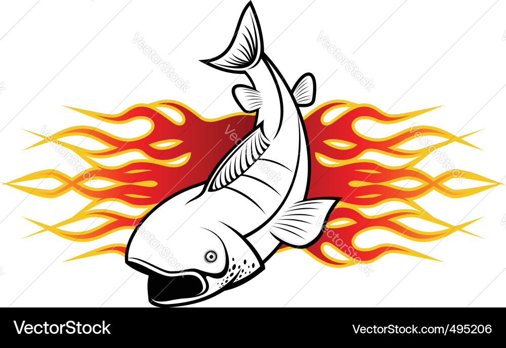 Fish tattoo Royalty Free Vector Image - VectorStock
