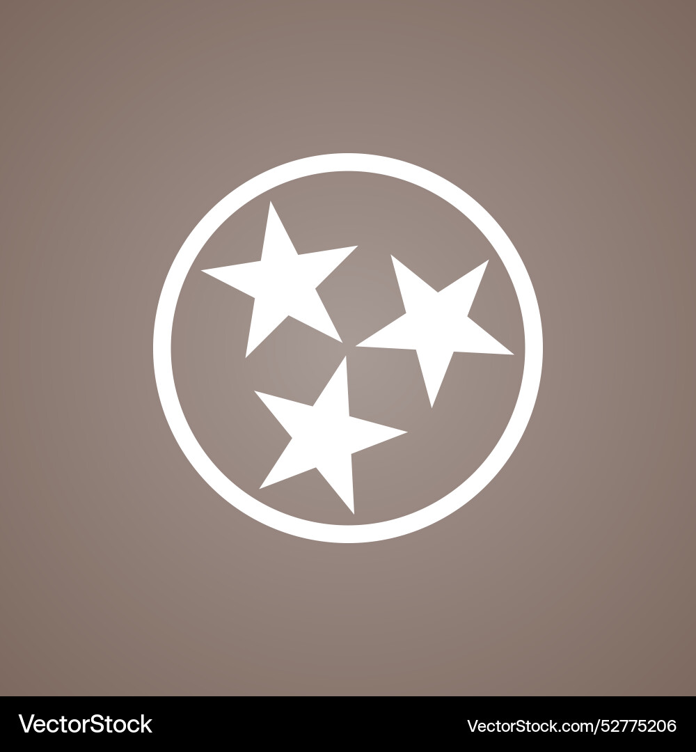 Tennessee State Flag Symbol Royalty Free Vector Image