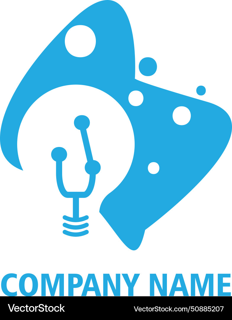 Bulb logo Royalty Free Vector Image - VectorStock