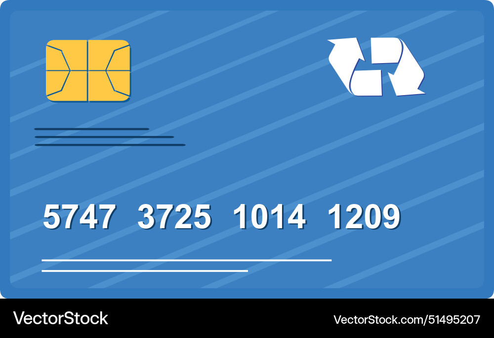 Debit or credit card cartoon Royalty Free Vector Image