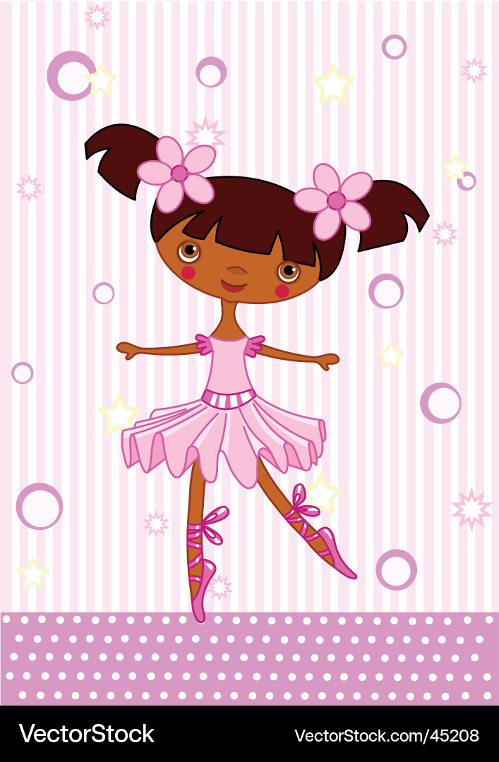 Ballet girl Royalty Free Vector Image - VectorStock