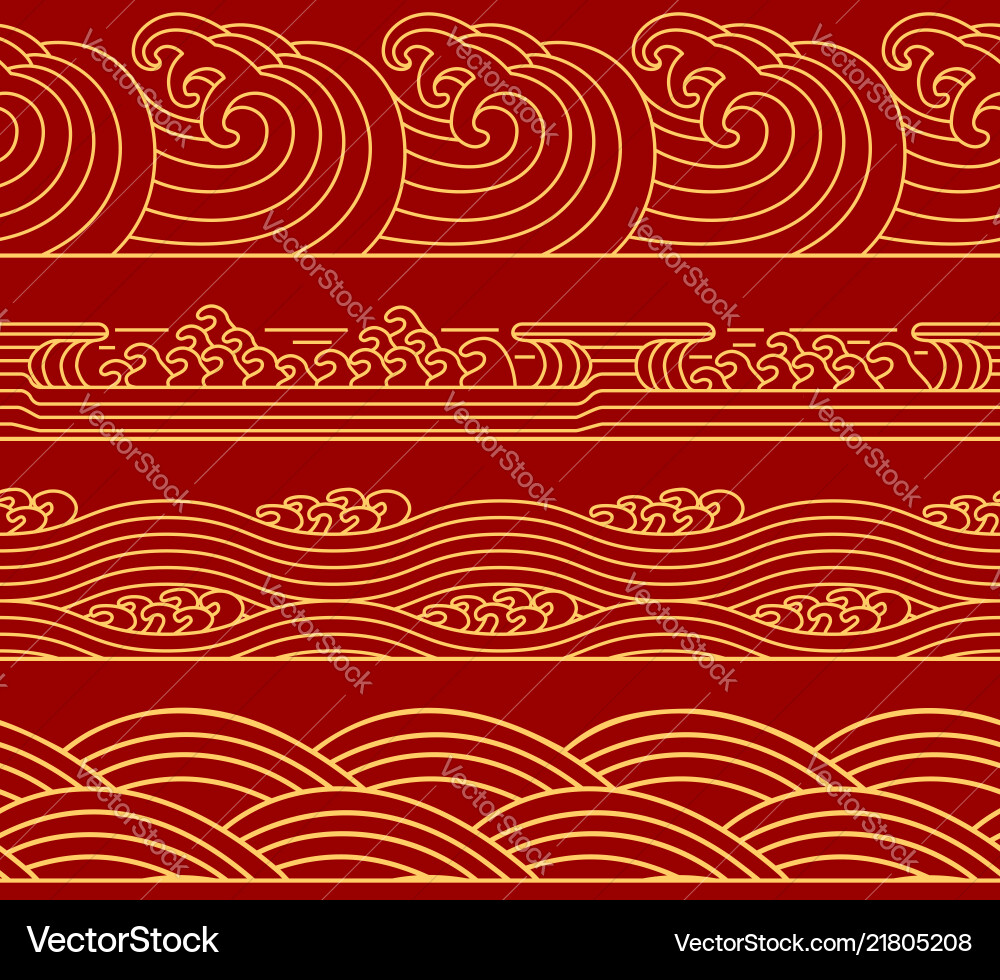 Chinese Wave Pattern Royalty Free Vector Image