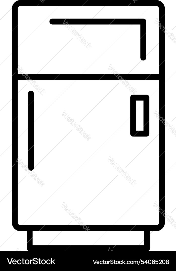 Fridge line icon design Royalty Free Vector Image