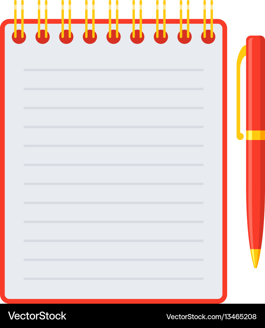 Notebook icon Royalty Free Vector Image - VectorStock