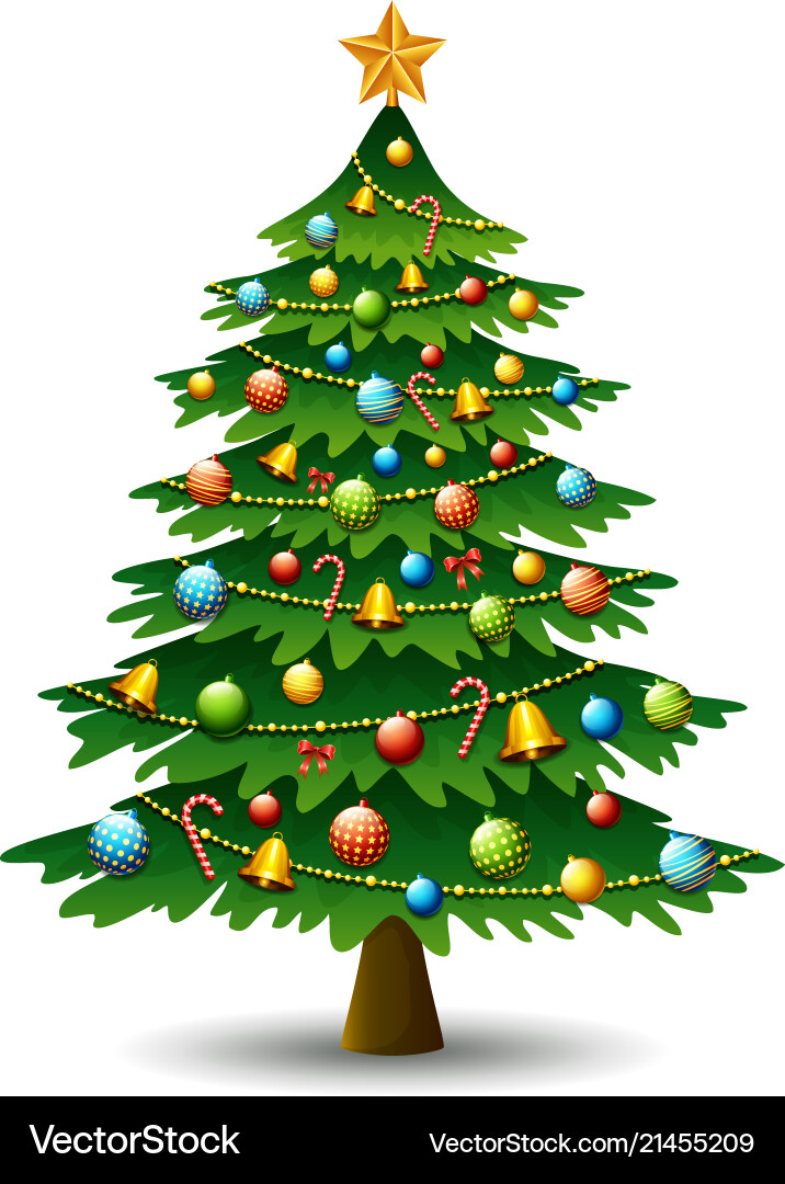 Christmas Tree Decoration Royalty Free Vector Image