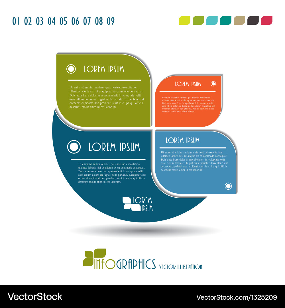 Colorful Infographic Template Royalty Free Vector Image