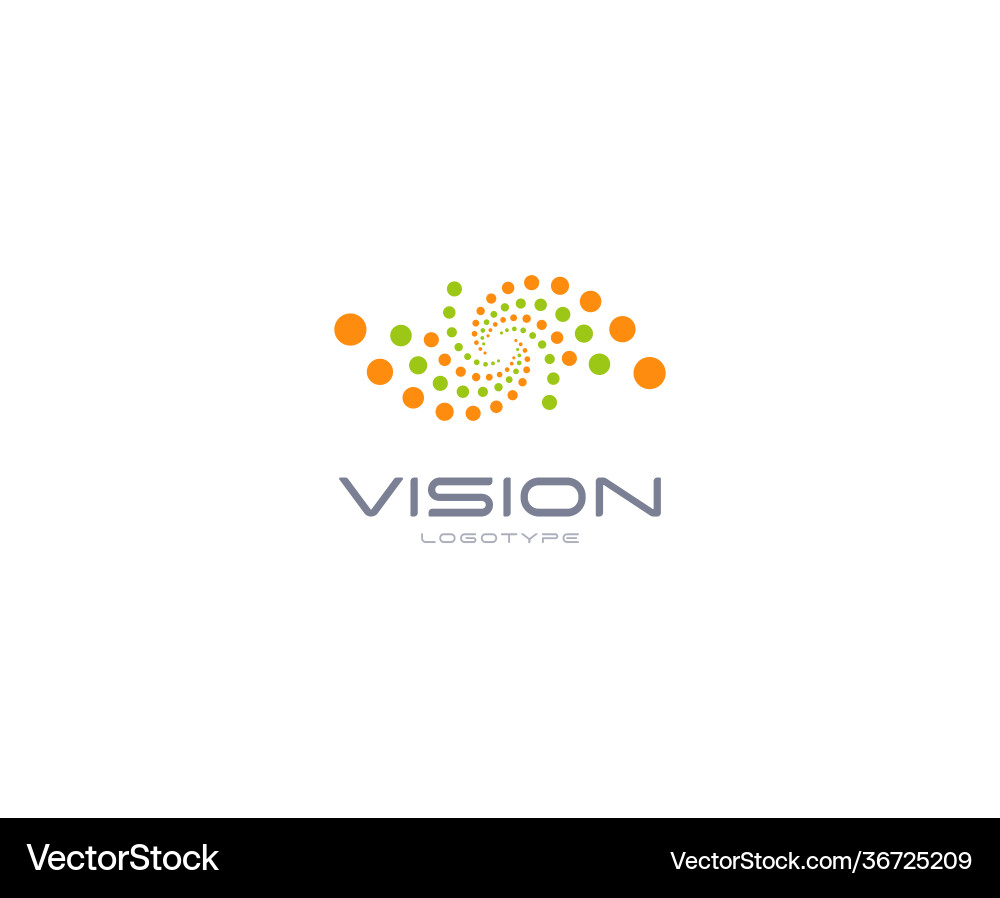Laser vision correction clinic logo concept Vector Image