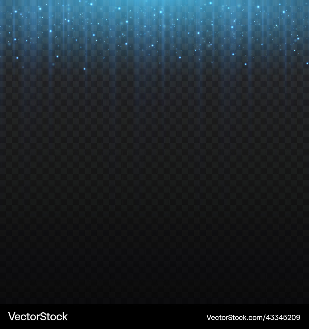 Light vertical blue line dust flying falling rain Vector Image