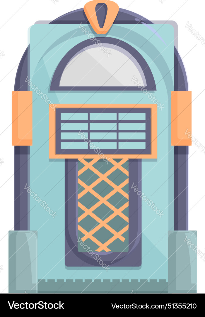 Digital of a vintage jukebox Royalty Free Vector Image