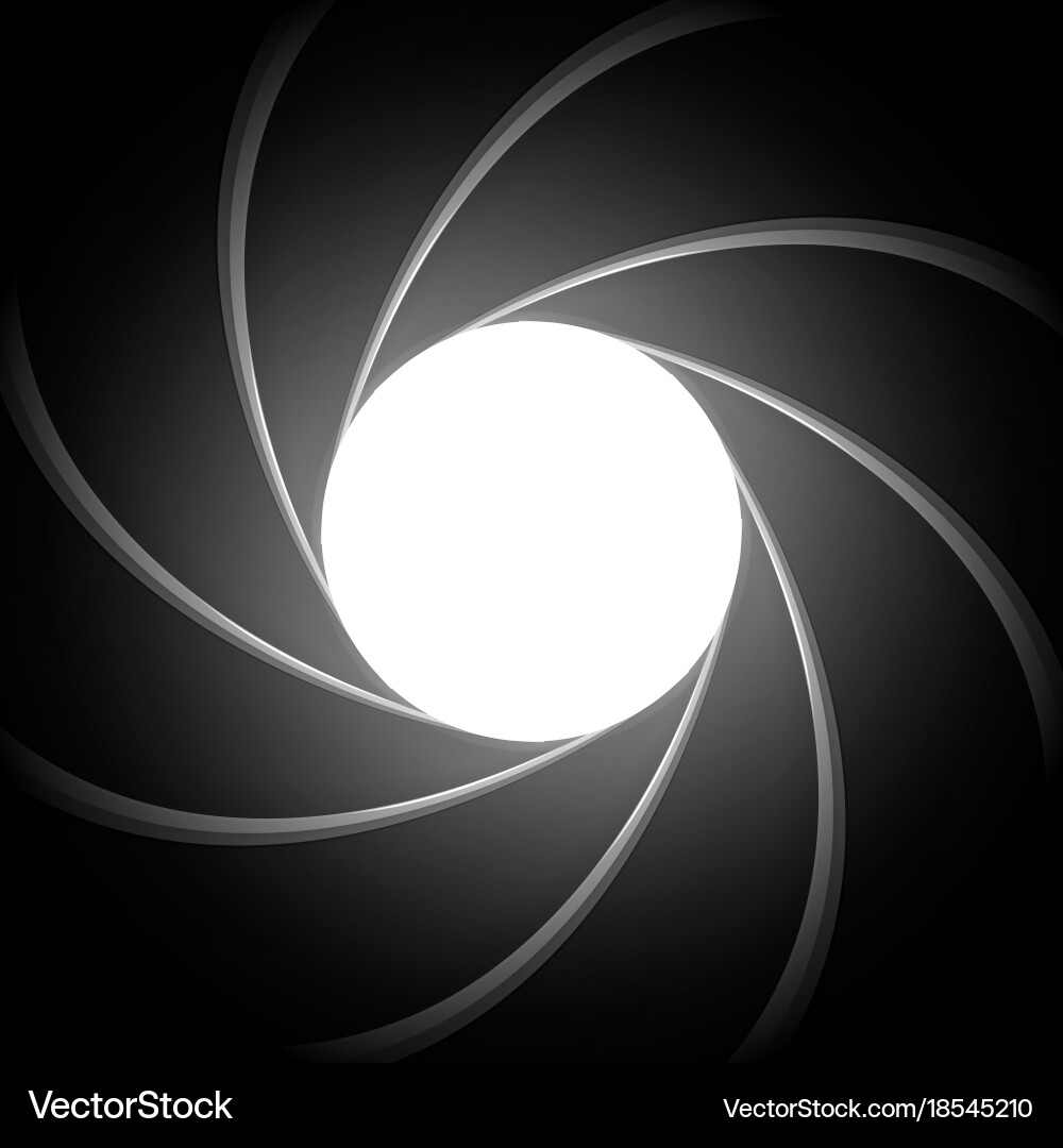 Gun Barrel Spiral - Agent Theme Royalty Free Vector Image