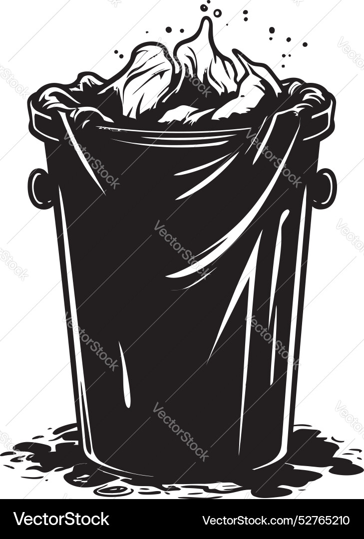 Trash can logo promoting environmental – Royalty-Free Vector | VectorStock