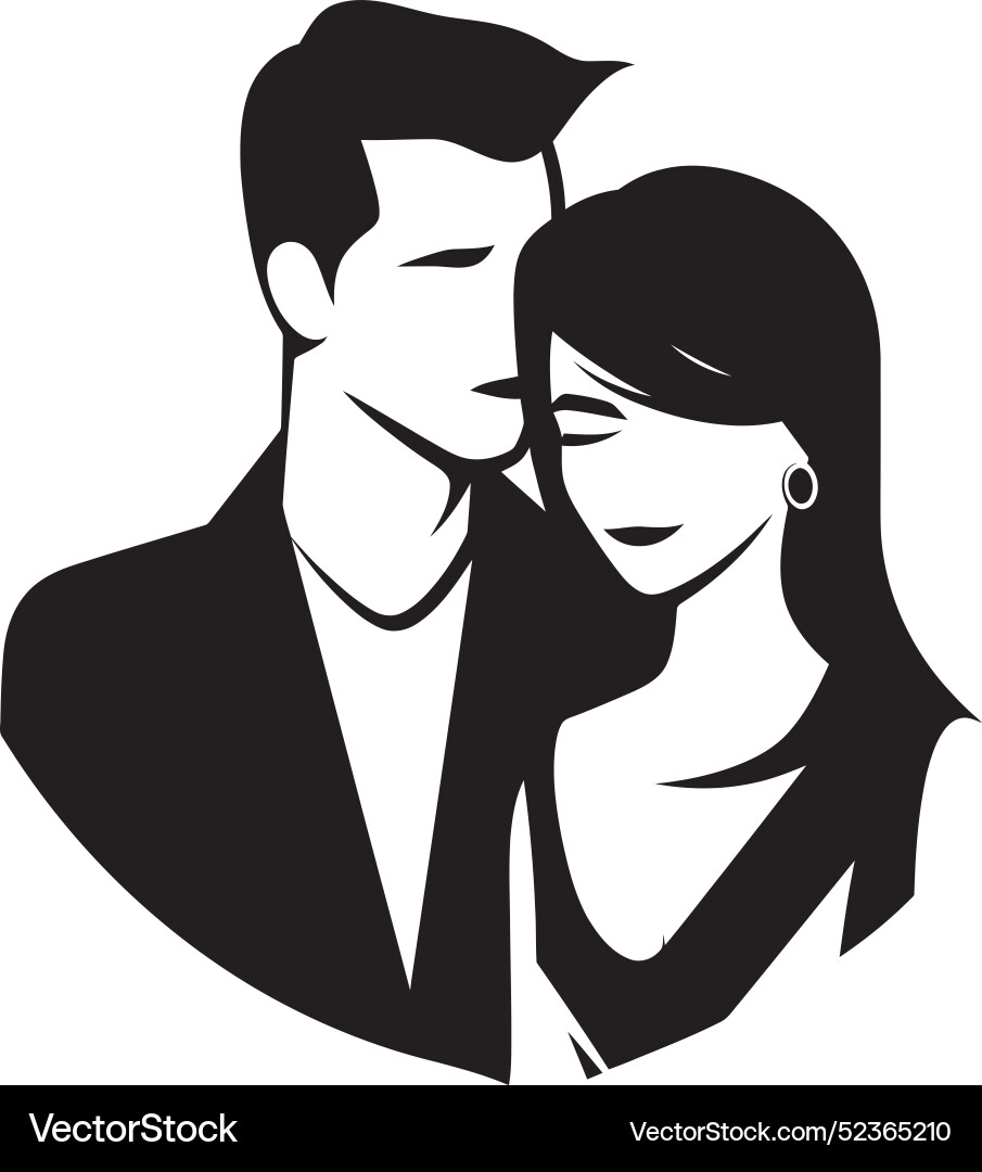 Visual poetry vibrant couple bonds Royalty Free Vector Image