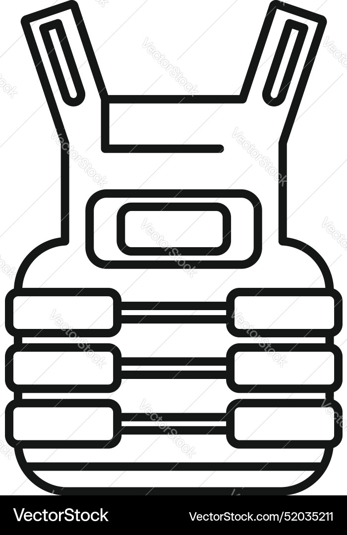 Bulletproof vest protecting from violence Vector Image
