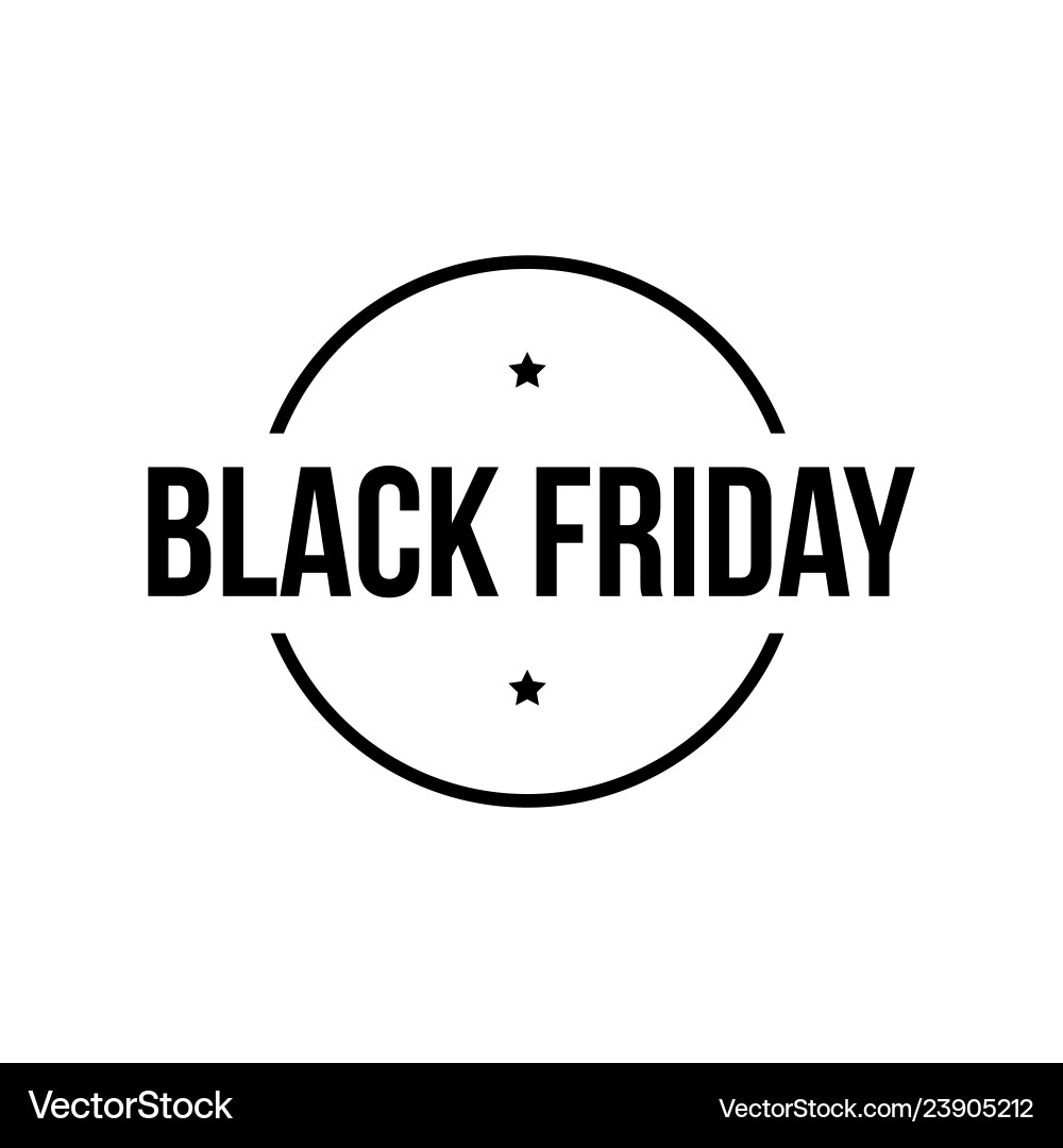 Black friday sign stamp Royalty Free Vector Image