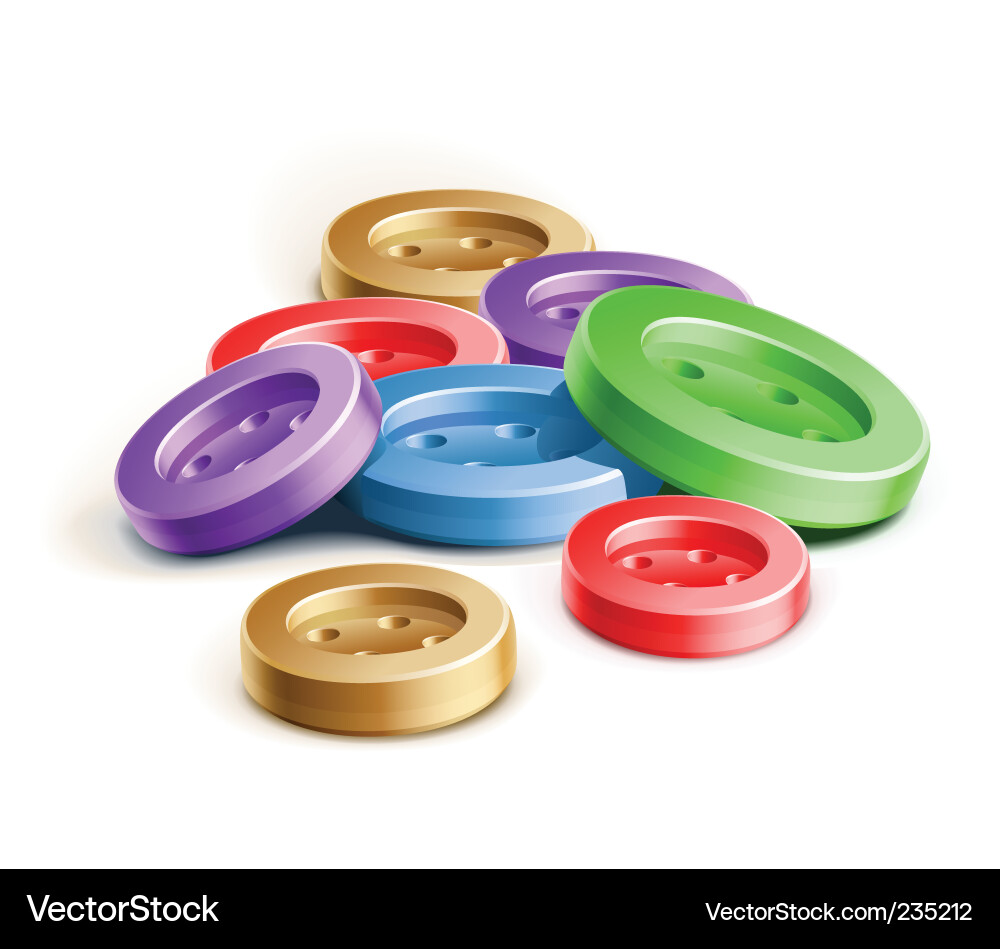 Buttons Royalty Free Vector Image - VectorStock