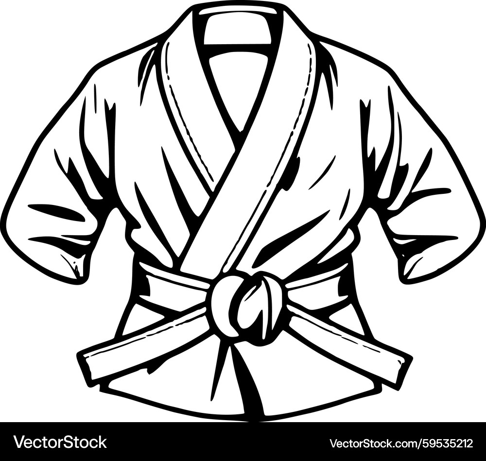 Martial Arts Uniform – Royalty-Free Vector | VectorStock