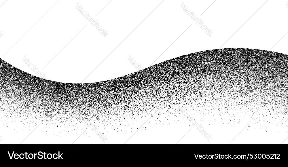 Noise dot grain wave background grainy pattern Vector Image