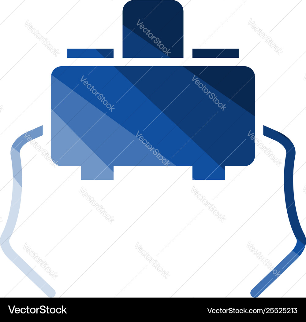 Micro button icon Royalty Free Vector Image - VectorStock
