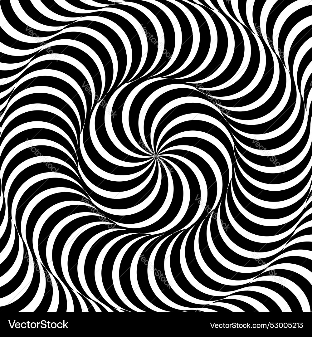 Psychedelic swirl spiral pattern hypnosis effect Vector Image