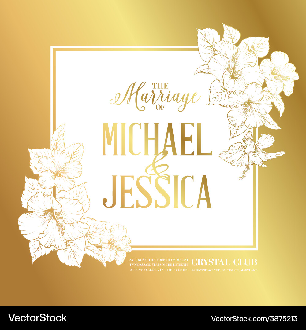 Wedding invitation text Royalty Free Vector Image