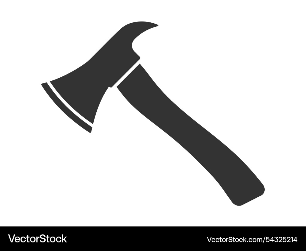 Feuer axt Symbol Form Feuerwehr-Tool Lizenzfreier Vektor