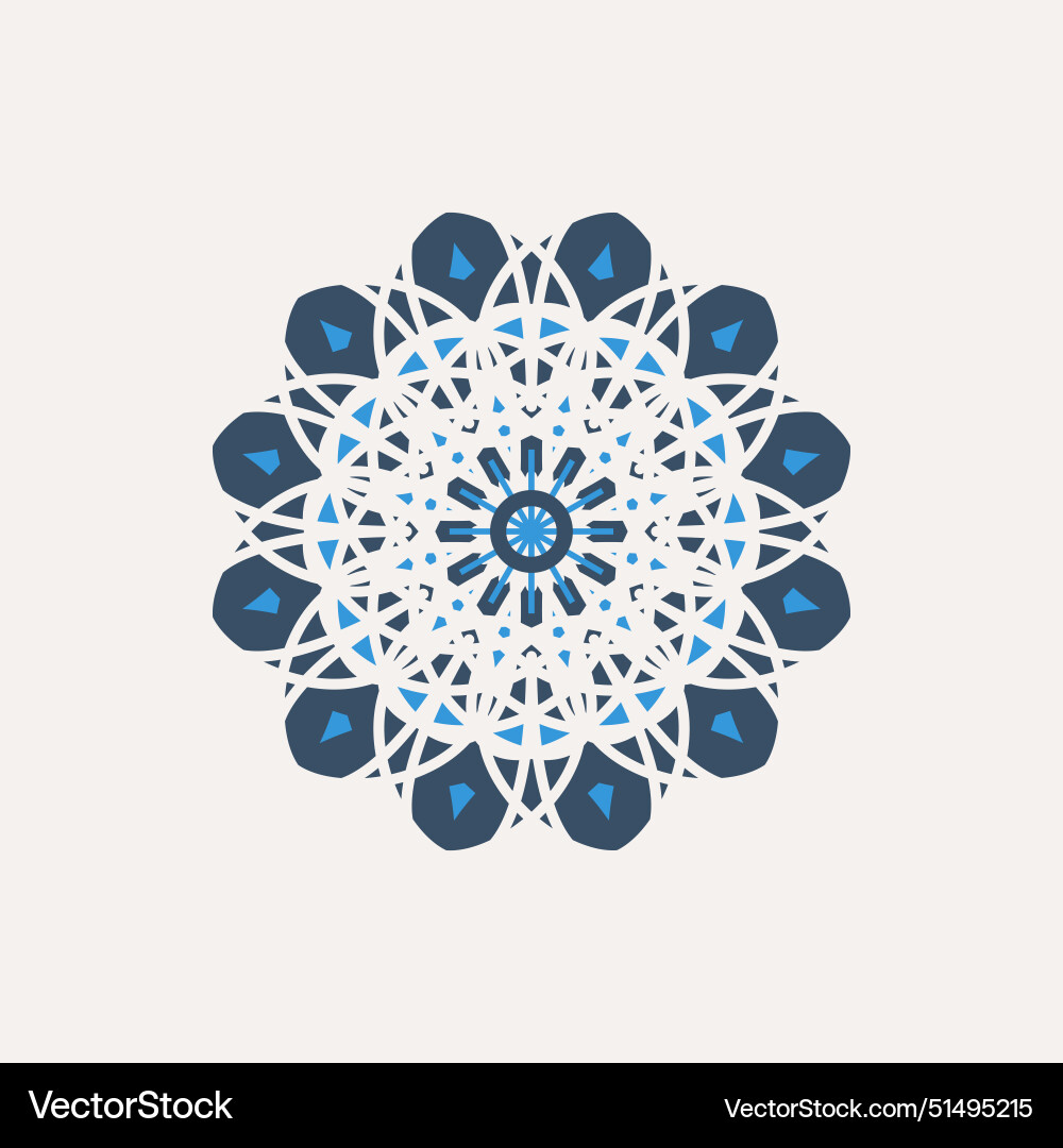 Arabic mosaic geometric ornament Royalty Free Vector Image