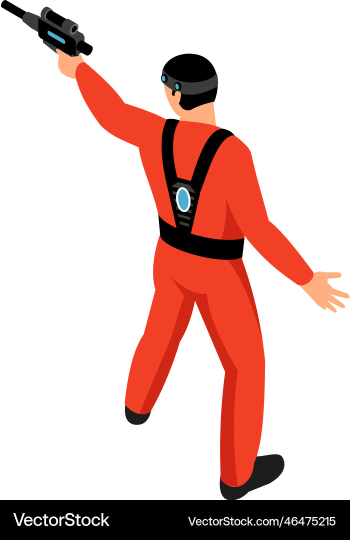 Laser tag player Royalty Free Vector Image - VectorStock