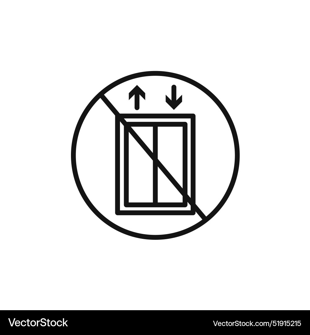 No elevator sign icon set collection for web Vector Image