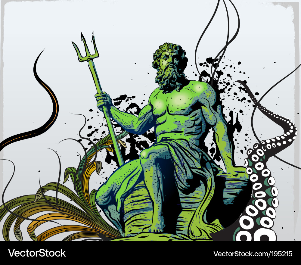 Poseidon Royalty Free Vector Image - VectorStock