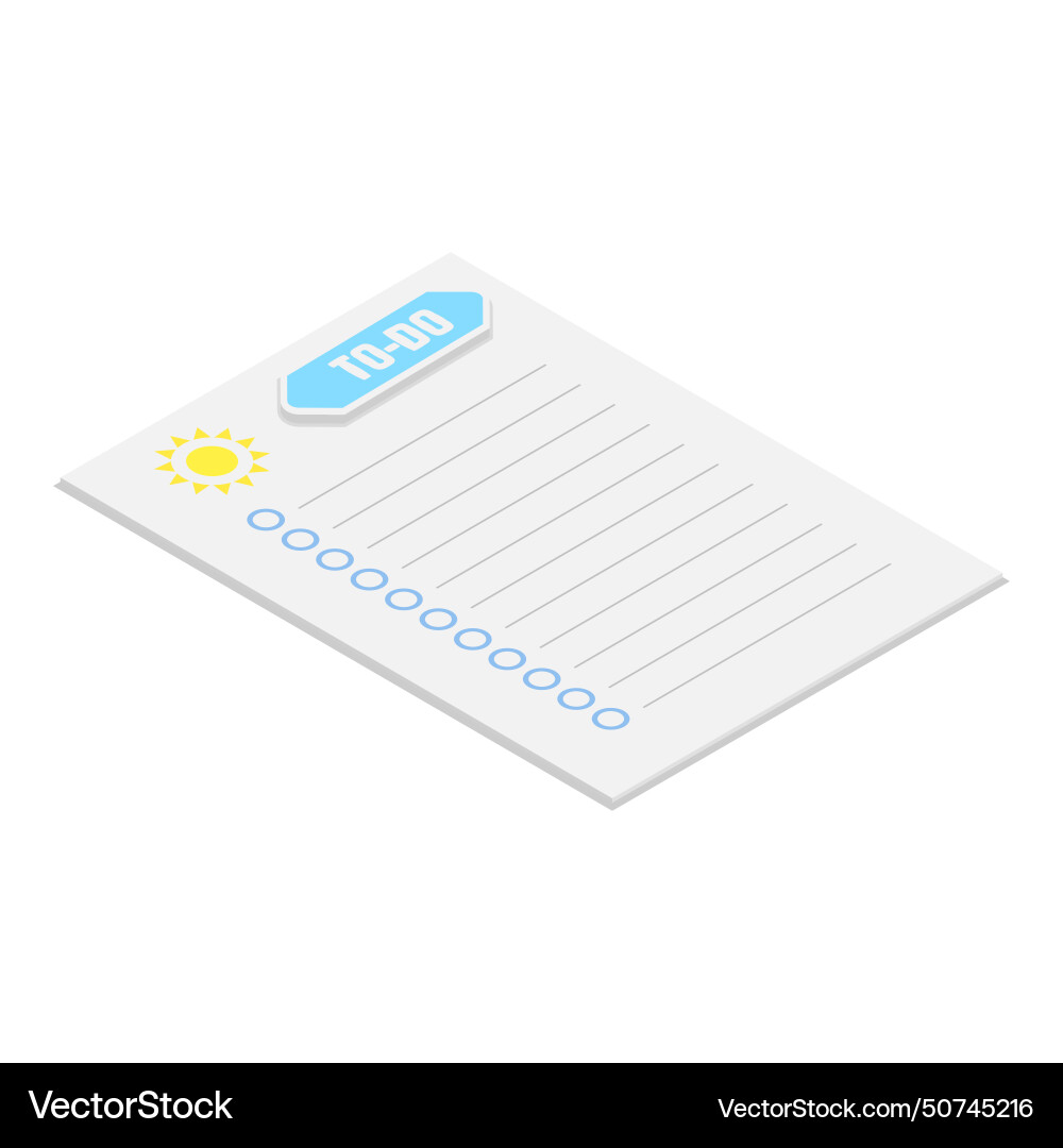 3d isometric flat set of organized Royalty Free Vector Image