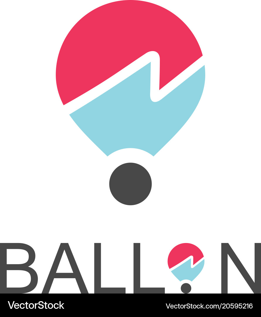 Balloon logo Royalty Free Vector Image - VectorStock