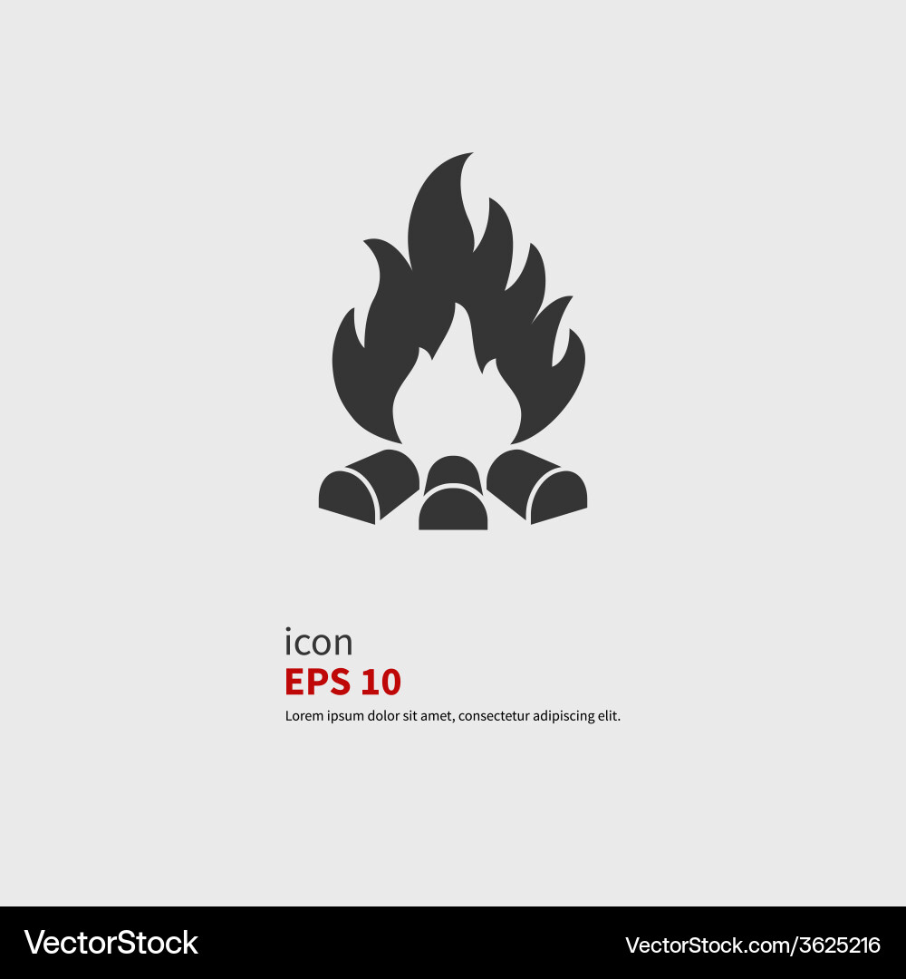 Bonfire Royalty Free Vector Image - VectorStock