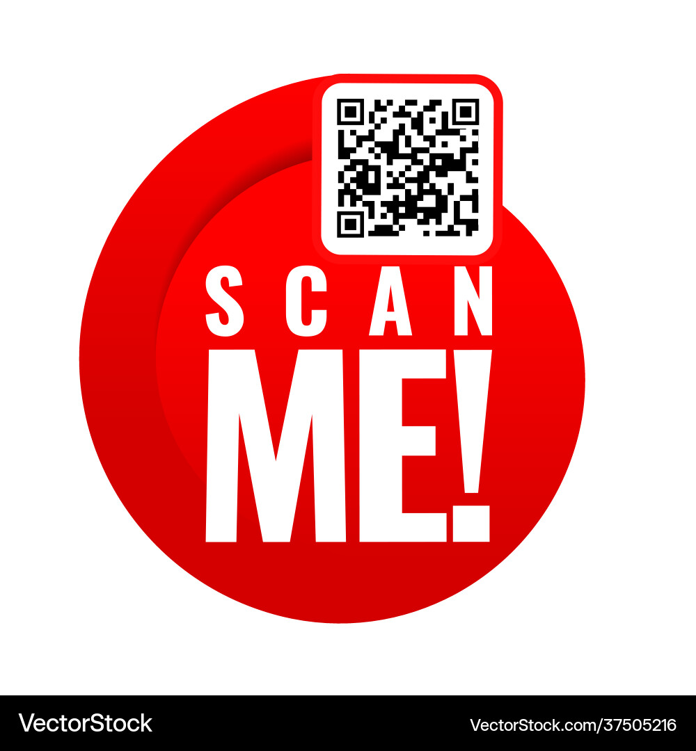 Scan me icon symbol or emblem Royalty Free Vector Image
