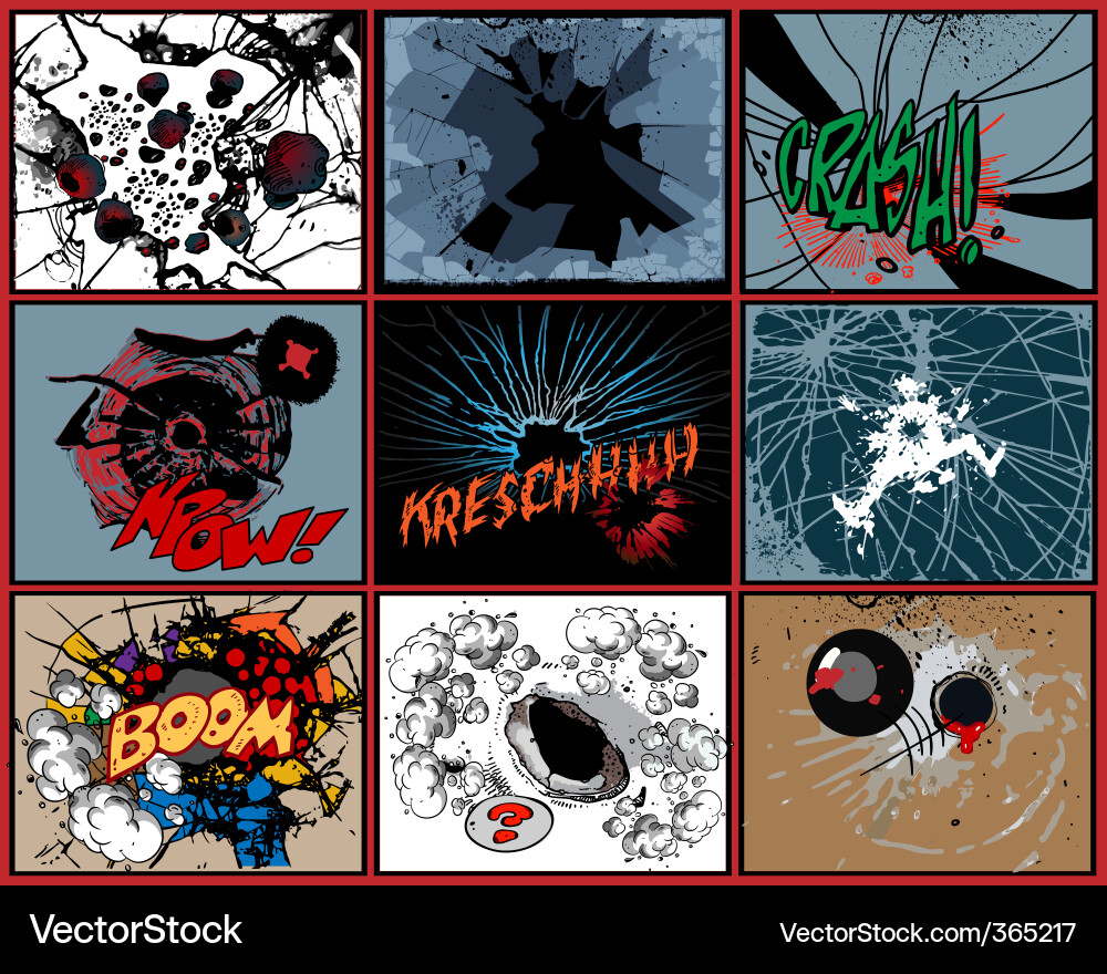 Destroy backgrounds Royalty Free Vector Image - VectorStock