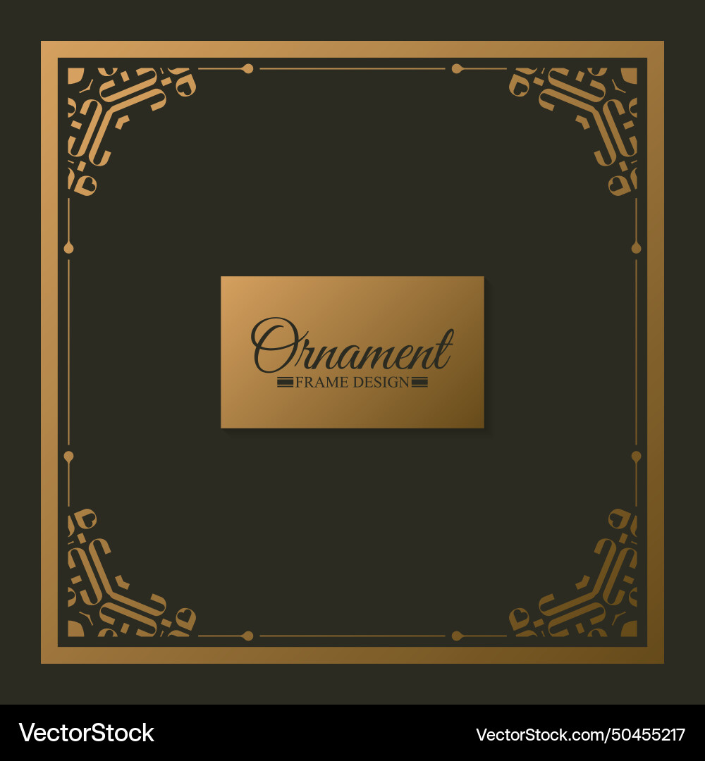 Elegant decorative frame design background Vector Image
