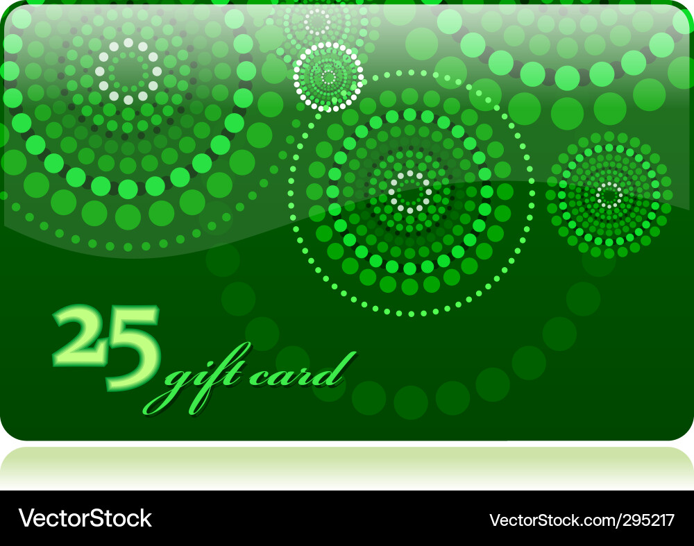 Gift card template Royalty Free Vector Image - VectorStock