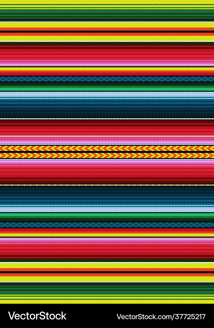 Mexican style seamless pattern colorful stripe Vector Image