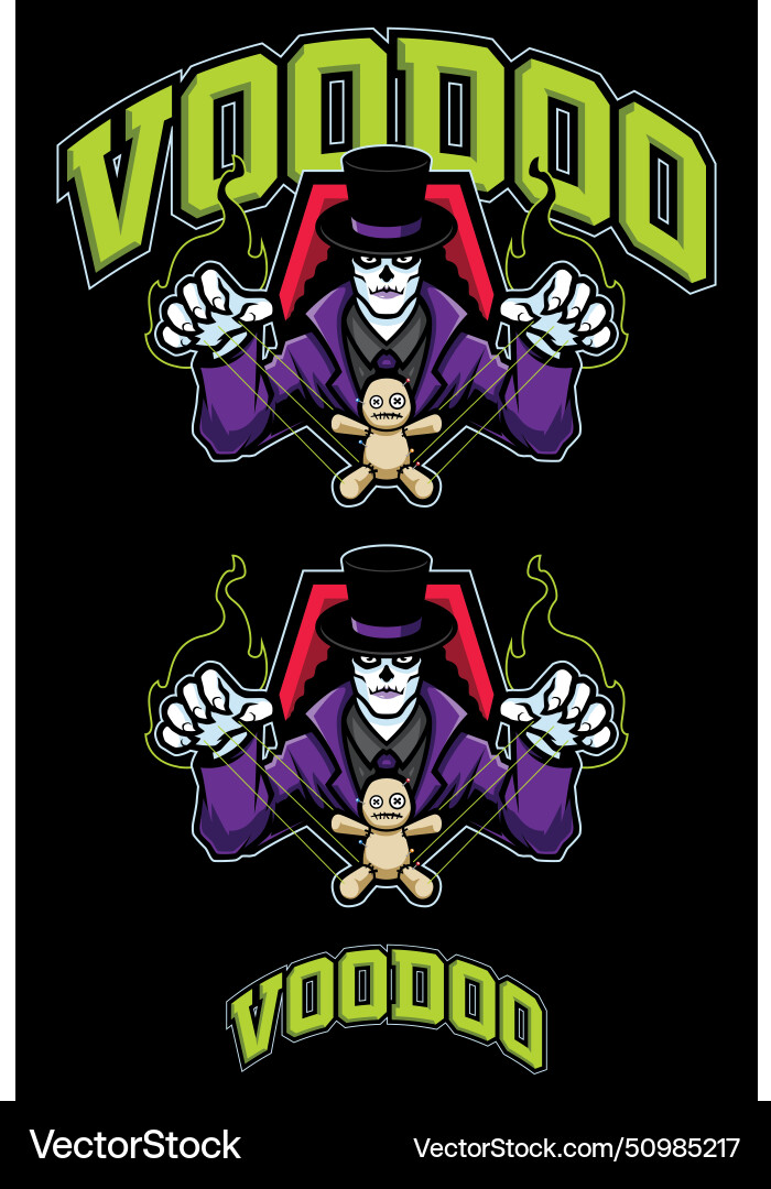 Voodoo team mascot Royalty Free Vector Image - VectorStock