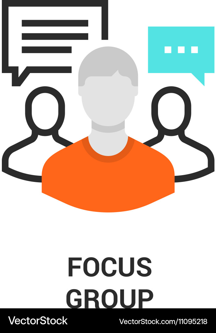 Focus group icon Royalty Free Vector Image - VectorStock