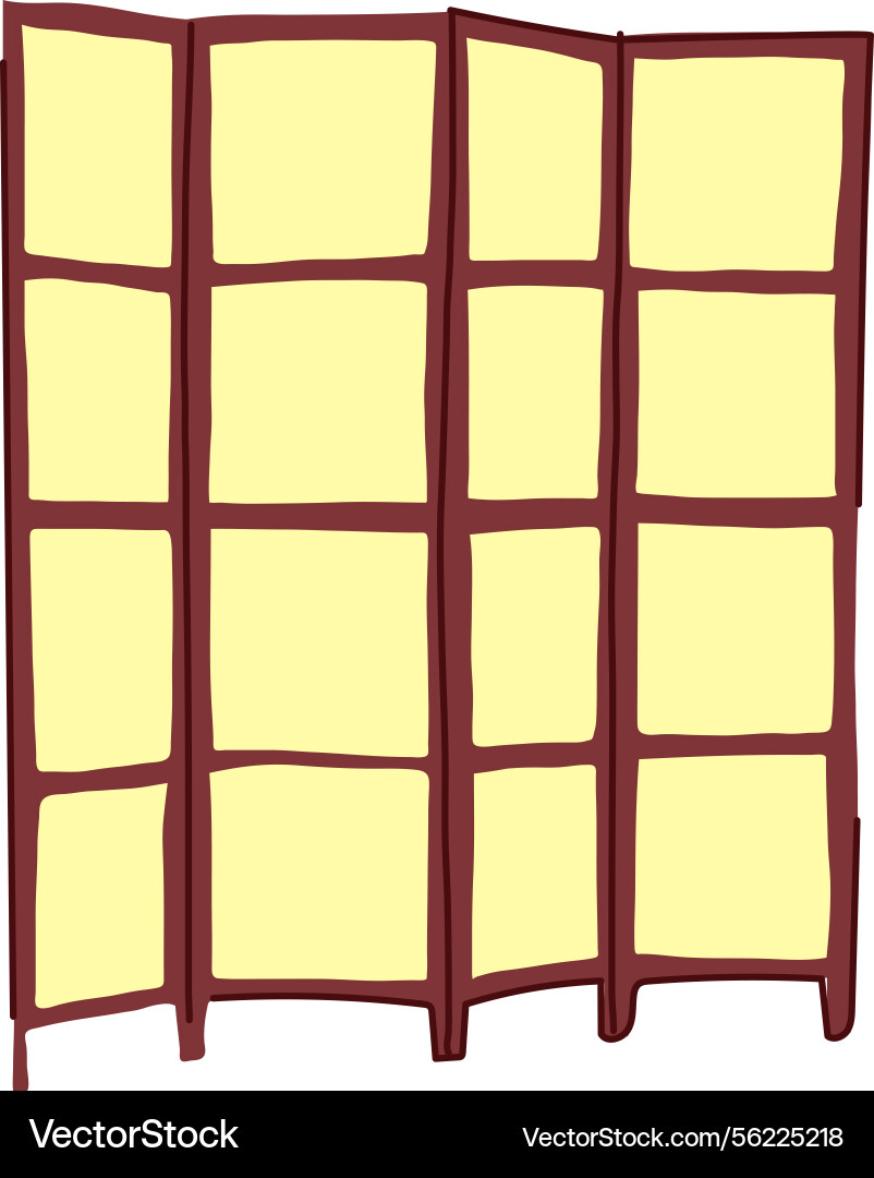 Separator room divider cartoon Royalty Free Vector Image