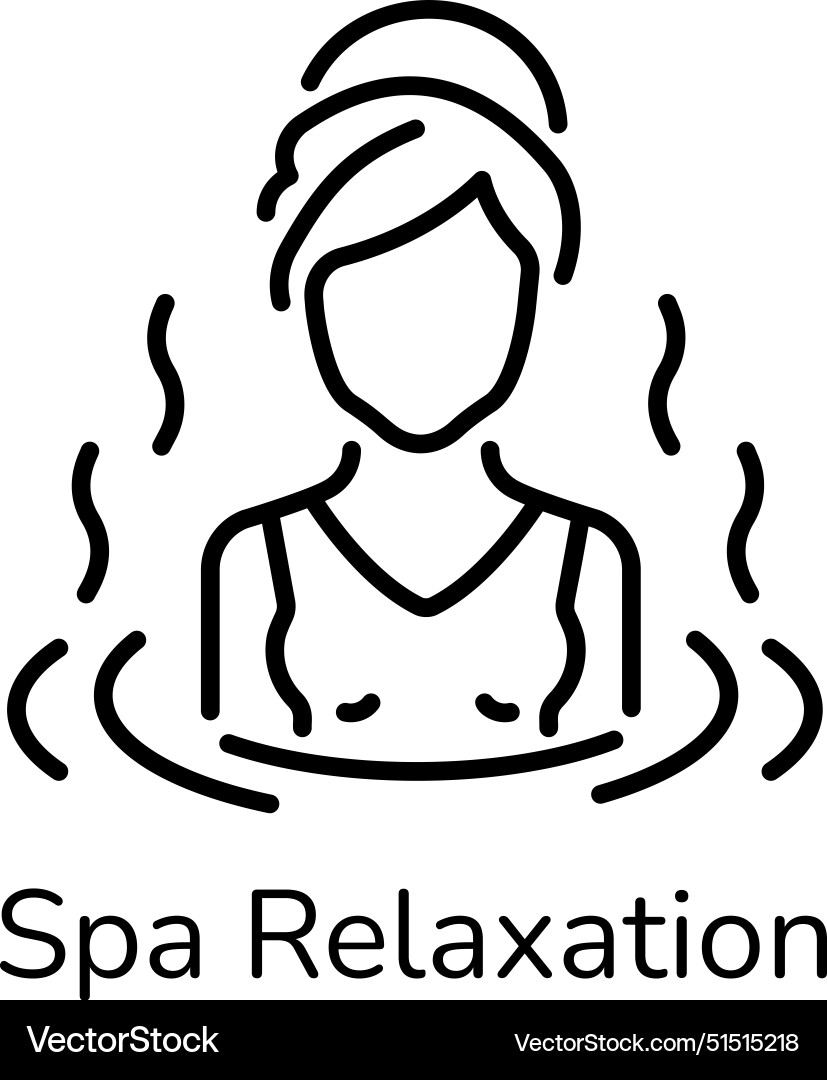 Spa relaxation Royalty Free Vector Image - VectorStock