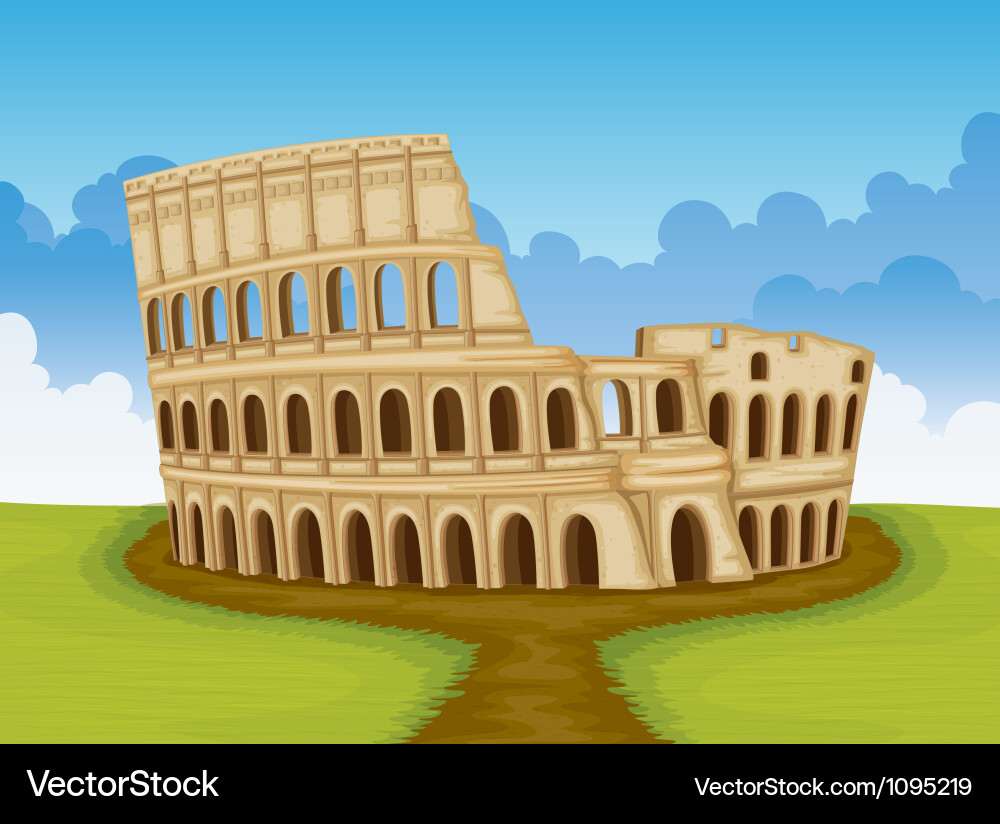Colosseum italy Royalty Free Vector Image - VectorStock