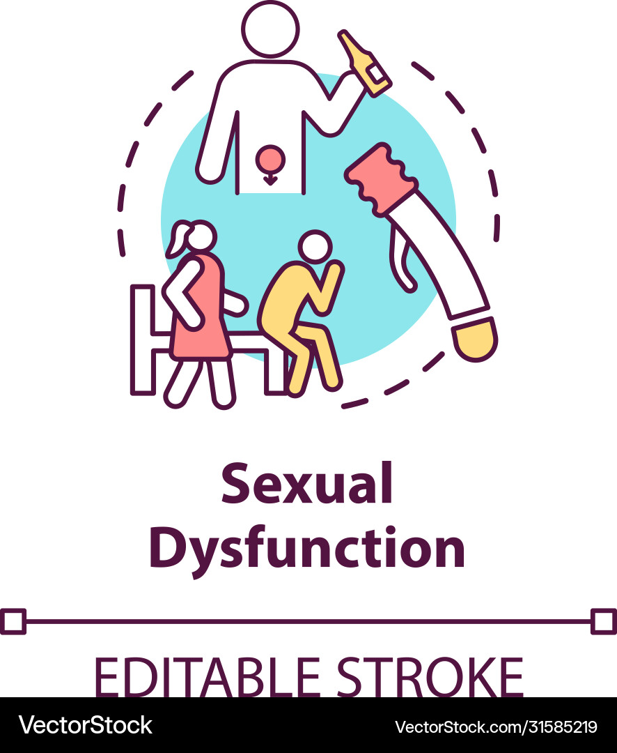 Sexual Dysfunction Concept Icon Royalty Free Vector Image