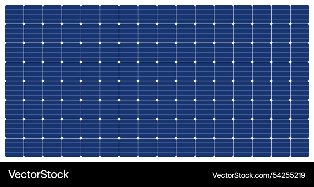 Solar panel grid pattern blue and white Royalty Free Vector