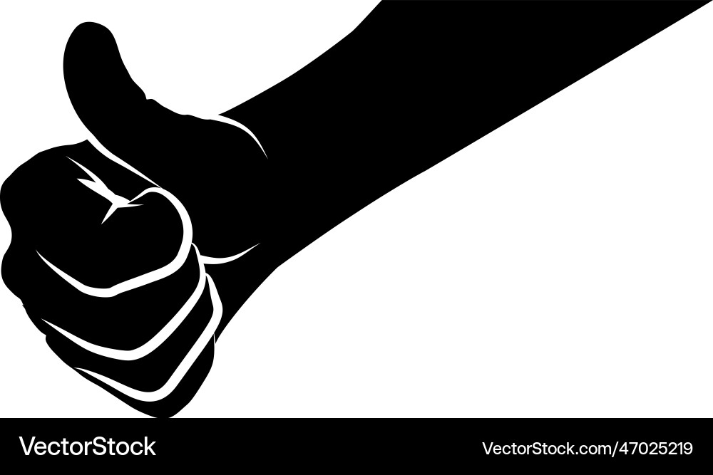 Thumb up Royalty Free Vector Image - VectorStock