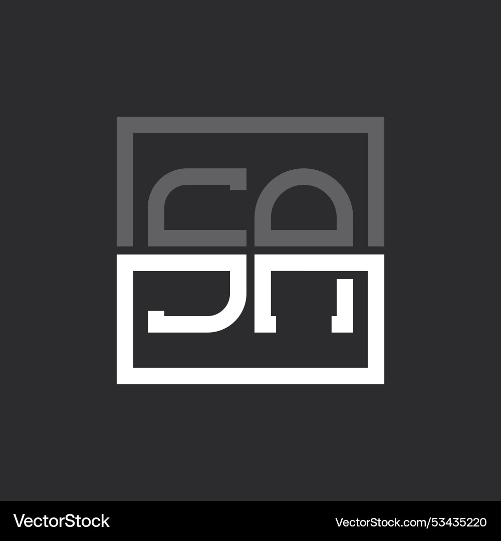 Creative modern minimalist sa letter logo design Vector Image